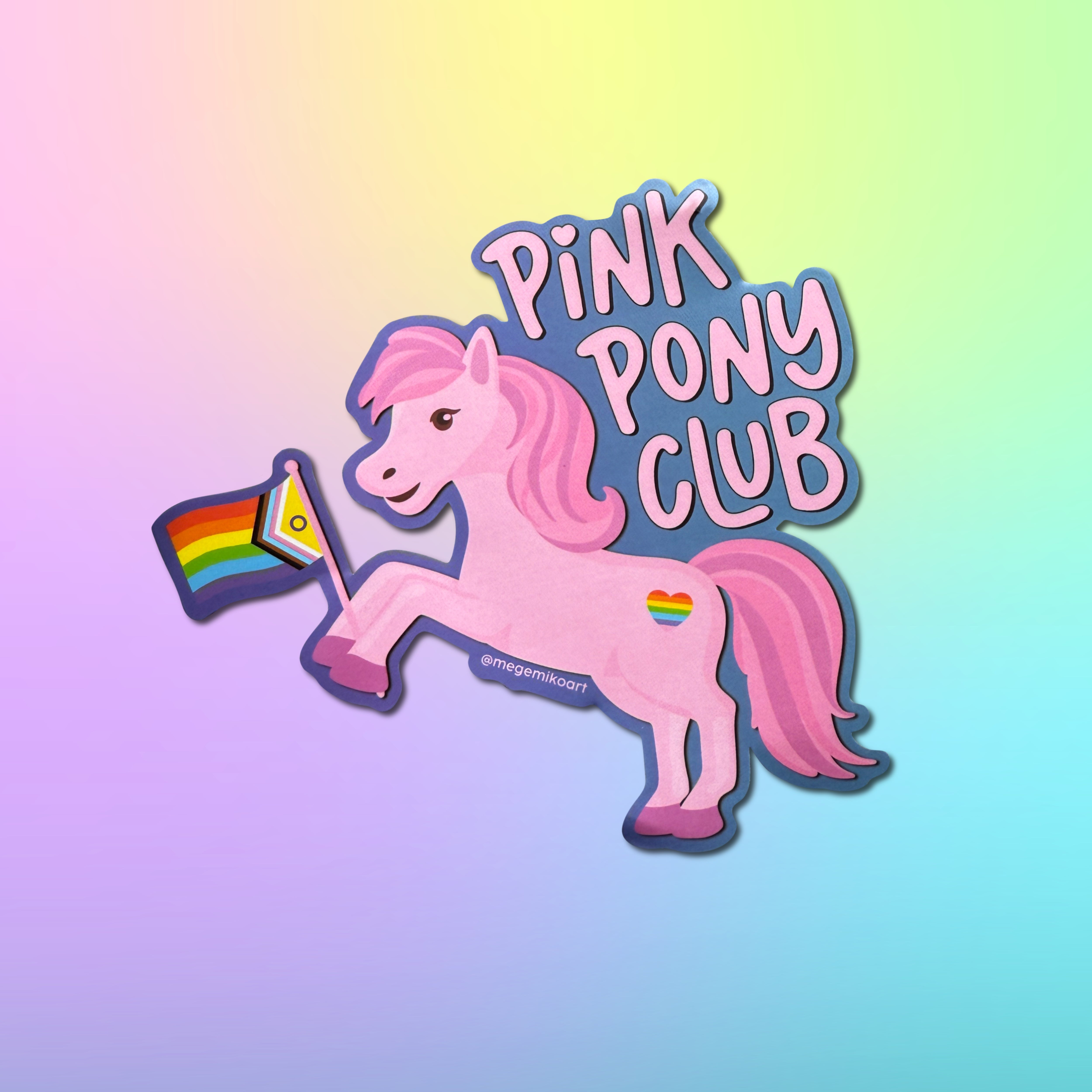 Pink Pony Club Sticker – MegEmikoArt