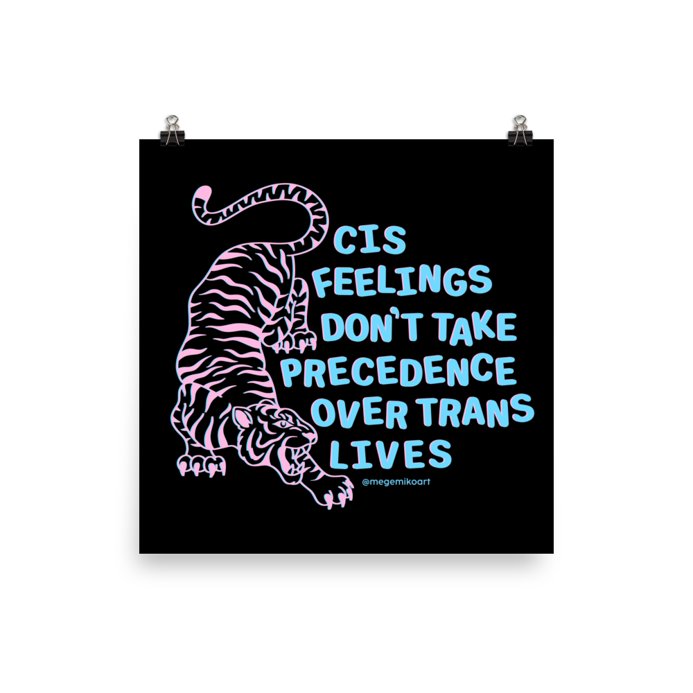 Trans Tiger Print (matte finish) – MegEmikoArt